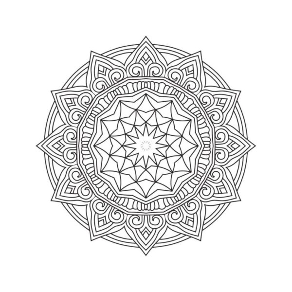 Mandalas 30 stk. A4-sider (Download) – MinBlyant
