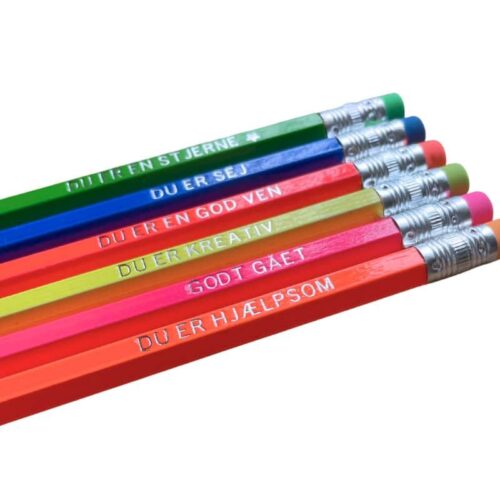 Blyanter med motiverende tekst – MinBlyant